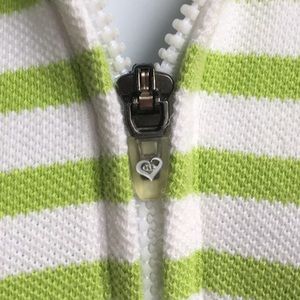 Kate Lord | Tops | Kate Lord Green Striped Hoodie Size M | Poshmark